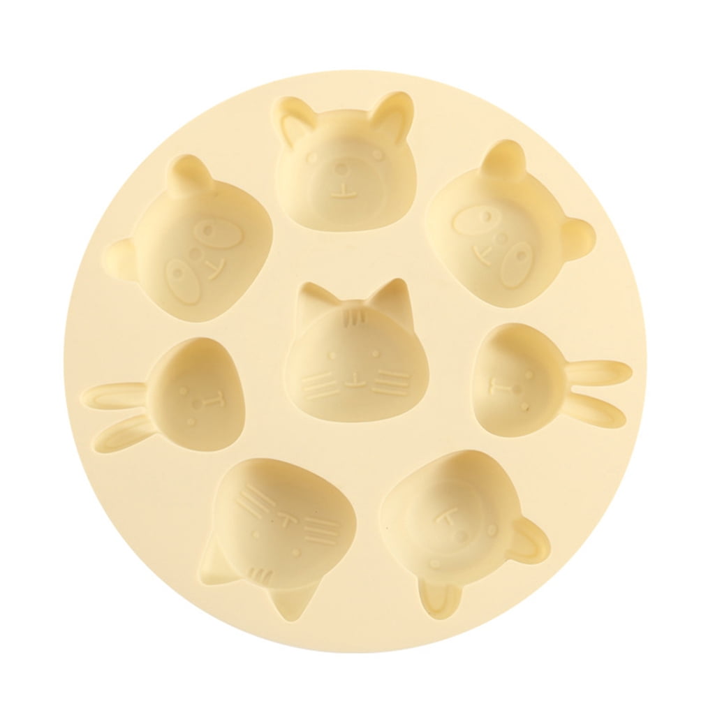 Giaone 7 Cavity Cartoon Silicone Mold Ice Cream Fondant Cake Mould ...