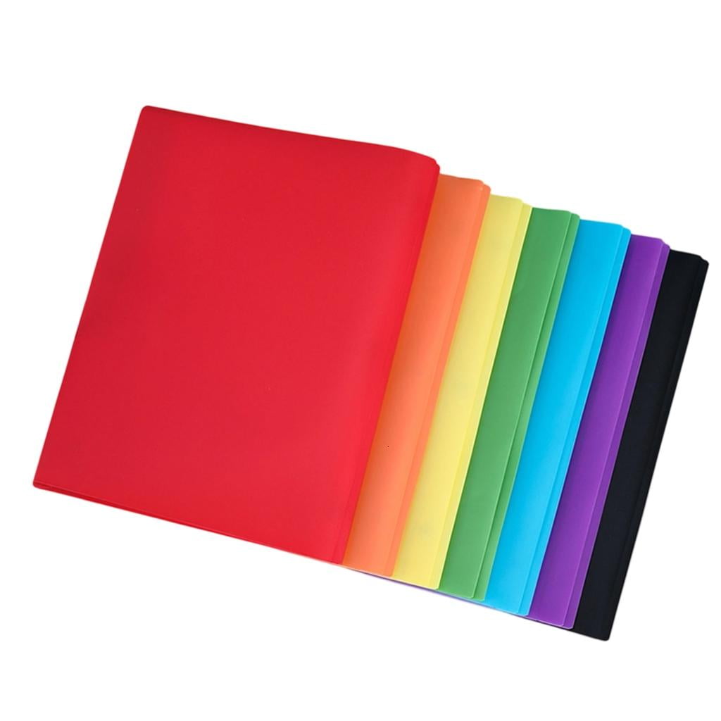 Giaone 7PCS Rainbow Plastic File Organizers Plastic Structure A4 Paper ...