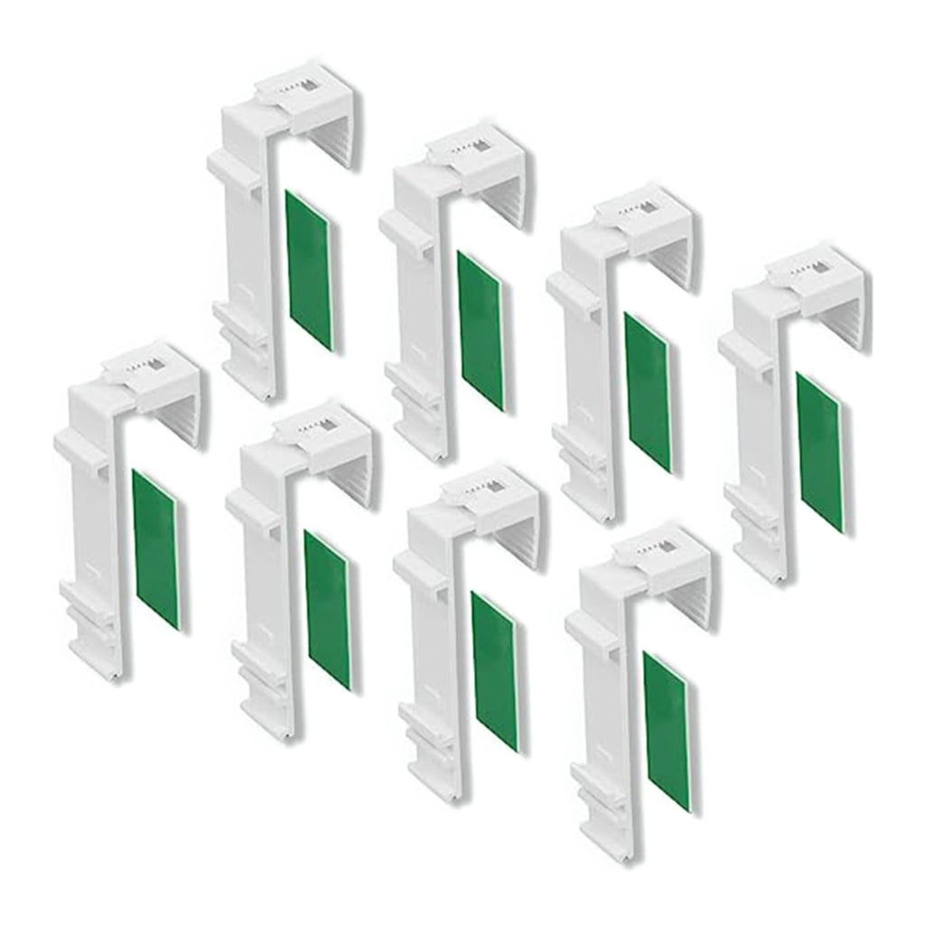 Giaone 8 Pack Clamps Holders for Roller Shade Simple Adhesive Roller ...