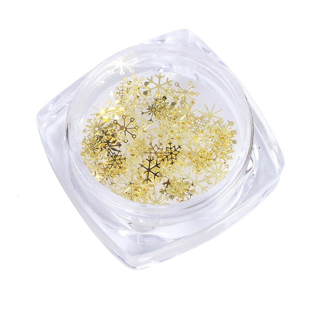 Giaone 90 Pcs/Set Mini Mixed Snowflake Filling Materials UV Frame Resin ...