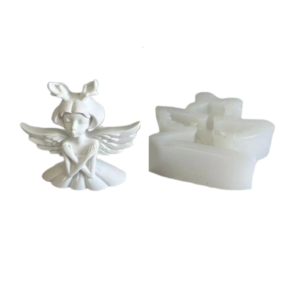 Giaone Angel Girl Silicone Mold Scented Candle DIY Table Ornament ...