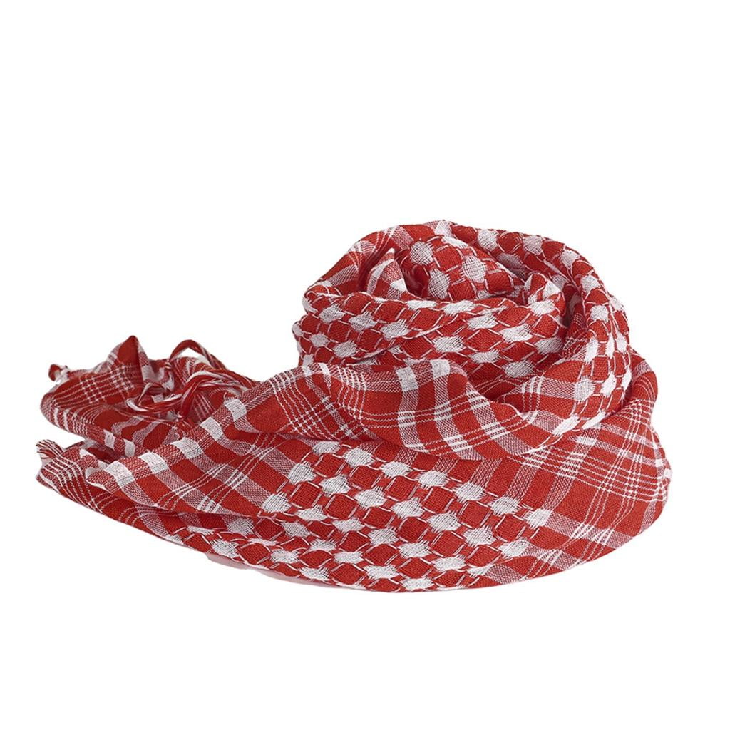 Giaone Arab Male Square Scarf Lattice Print Pattern Multi-purpose ...