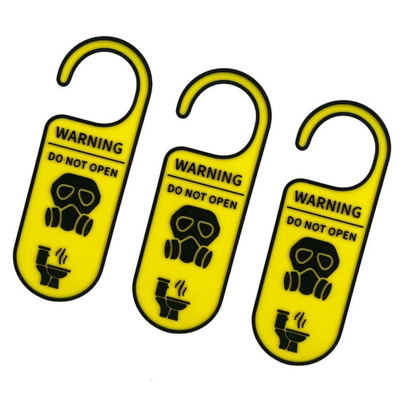 Giaone Bathroom Door Sign Occupied Door Sign Warning Do Not Open Door ...