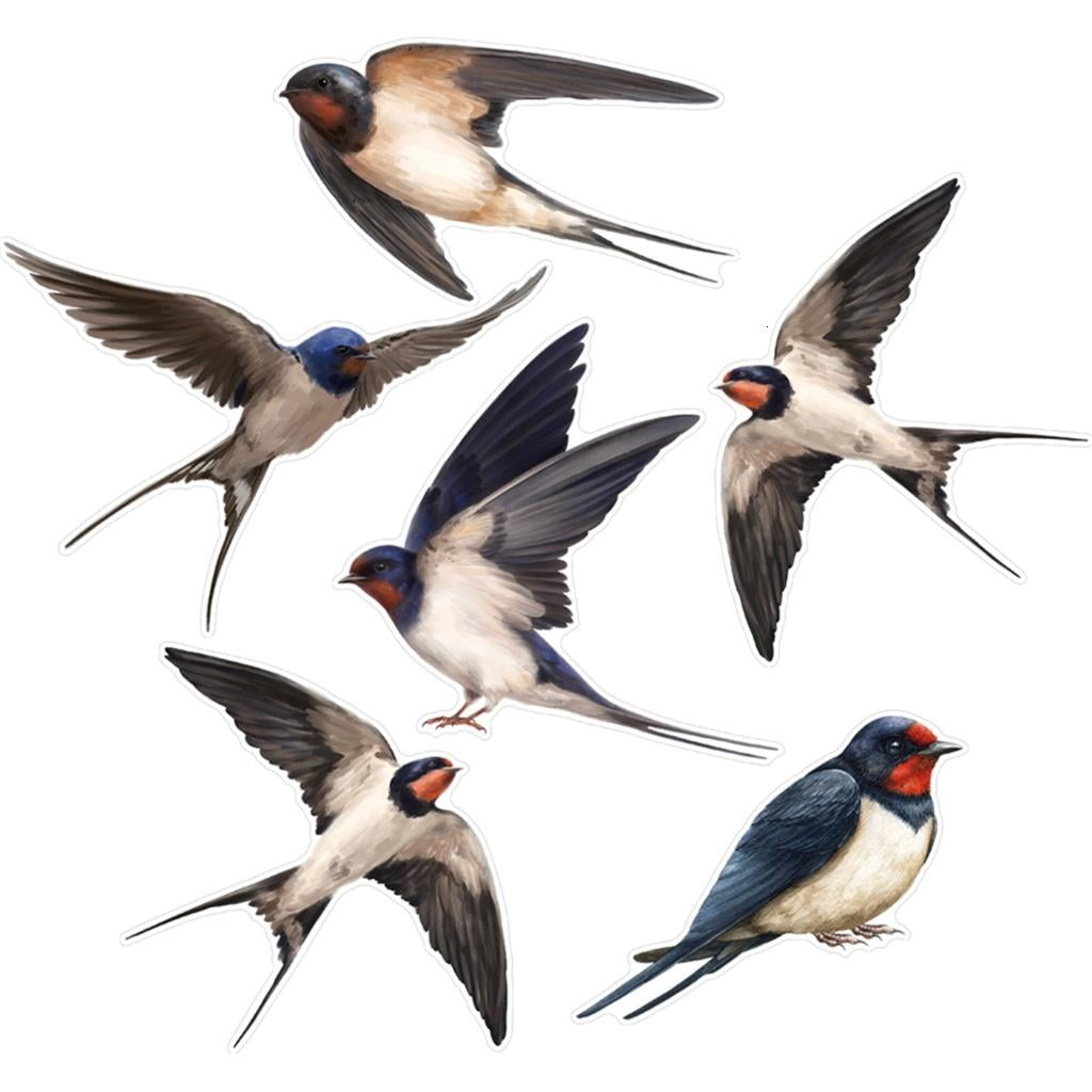 Giaone Bird Safety Window Decors 2pcs Clear Cling Stickers for Glass ...