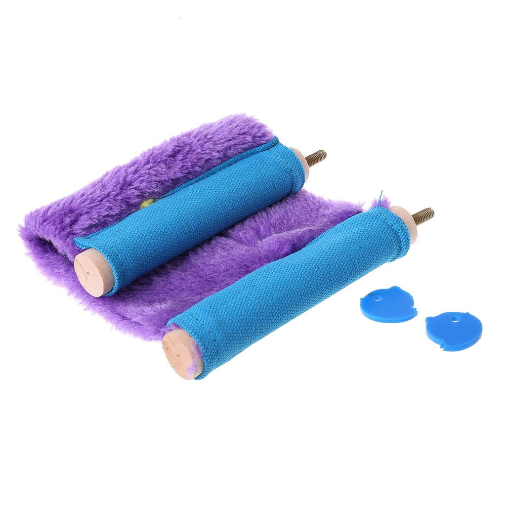 Giaone Bird Snuggle Hut Hanging Hammock Cage Plush Platform for Conures ...