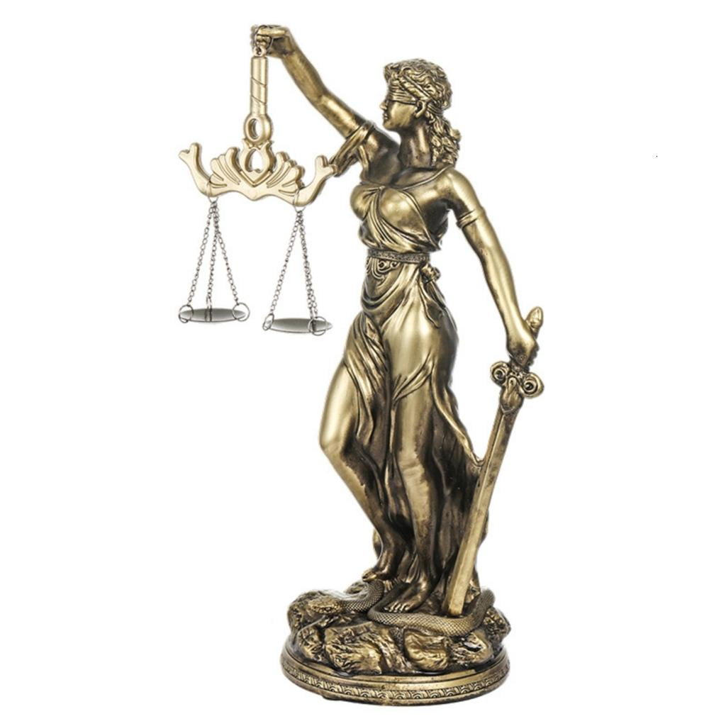 Giaone Blind Law Goddess Resins Statue Lady Justice Figurine for Legal ...