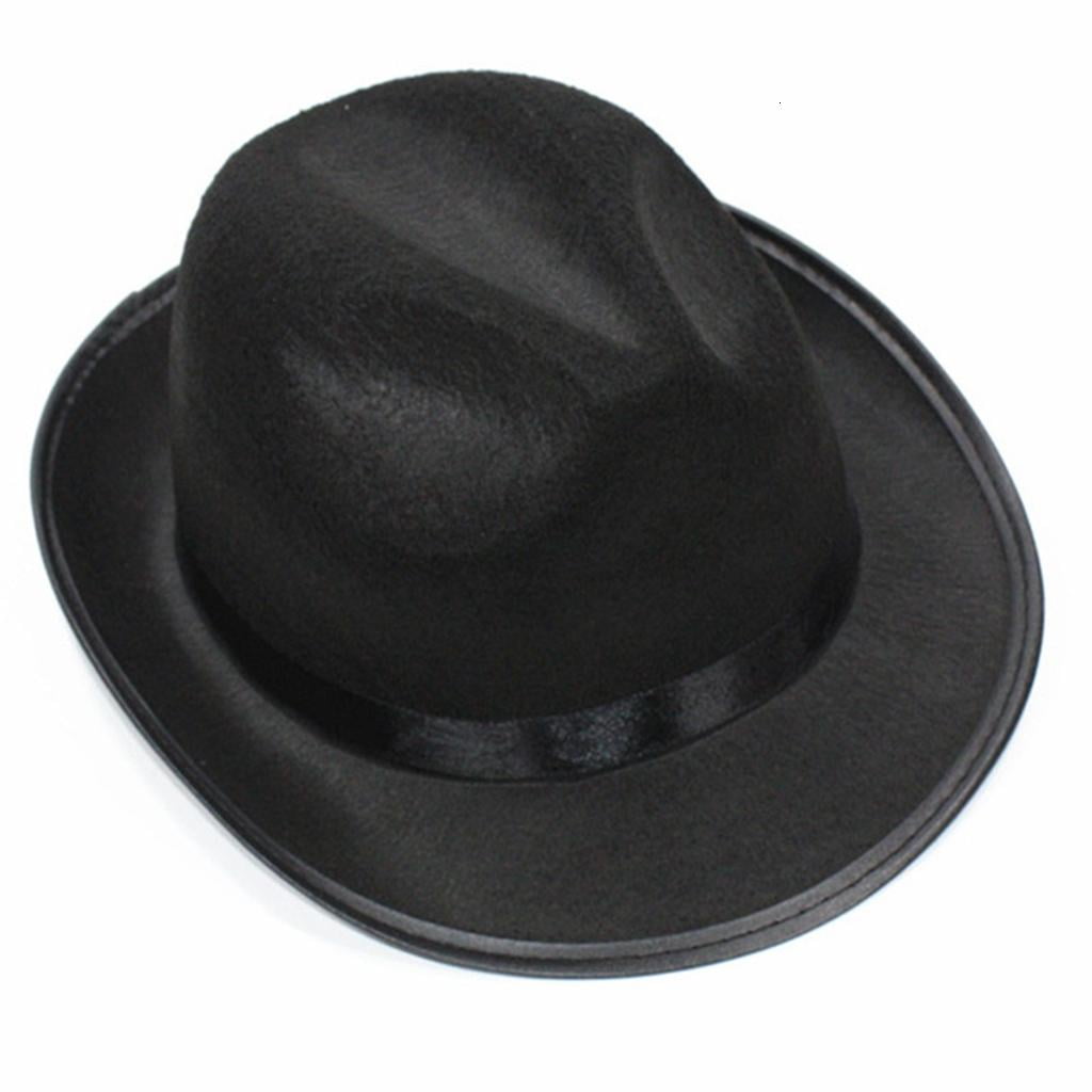 Giaone Bowler Top Hat Pork Pie Hat Stage Show Hat Magician Top Hat ...