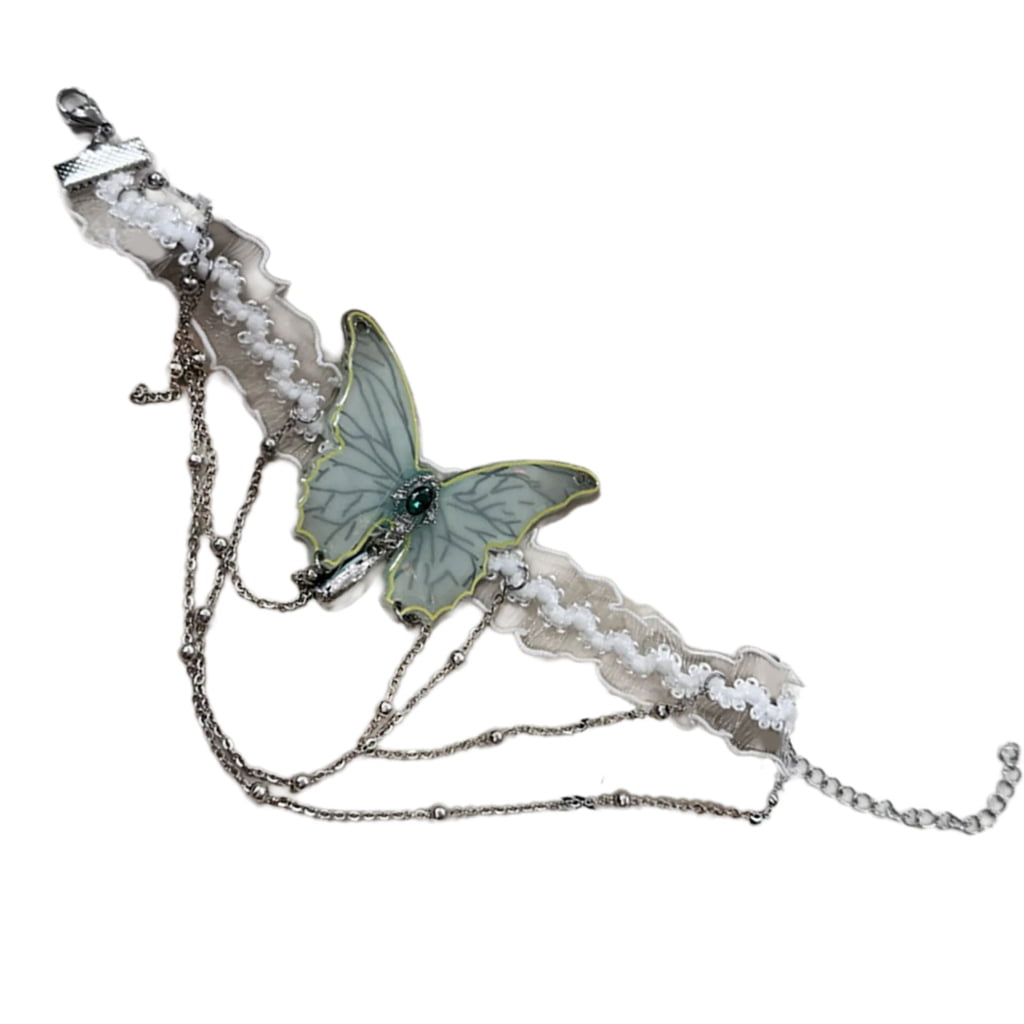 Giaone Butterfly Fringe Body Chain Accessory Dainty Lace Strap Armlet ...