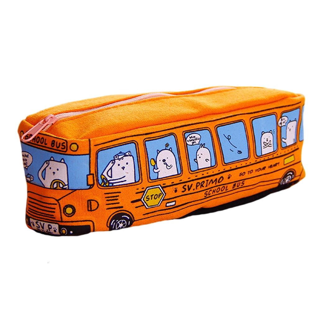 Giaone Canvas Pencil Pouches Big Capacity Zippered Pen Case Travel ...