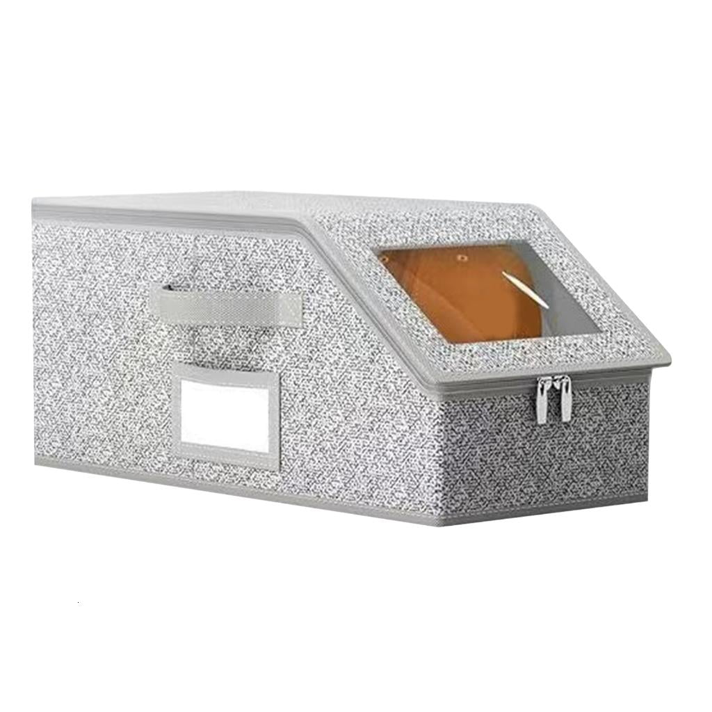 Giaone Caps Storage Container Transparent View Window Zippered Closure ...