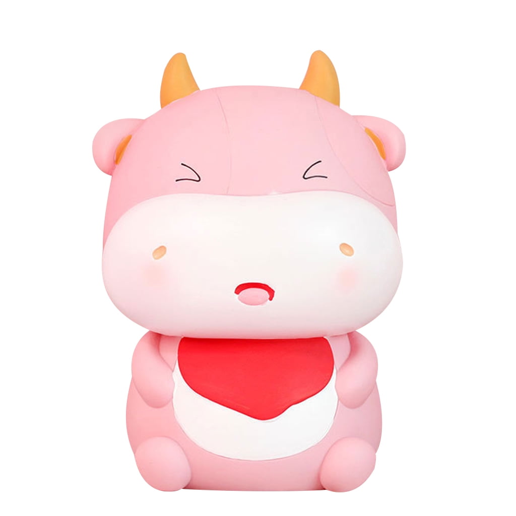 Giaone Cartoon Cattle Cow Piggy Bank Coin Box Money Saving Pot 2021 ...