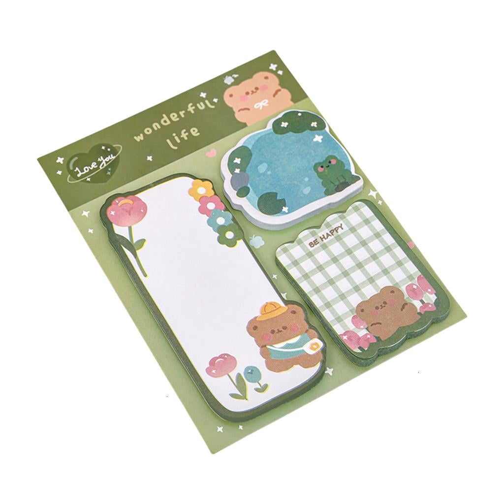 Giaone Cartoon Notes 60 Sheets Sticky Notes Memo Pad Reminder on Book ...