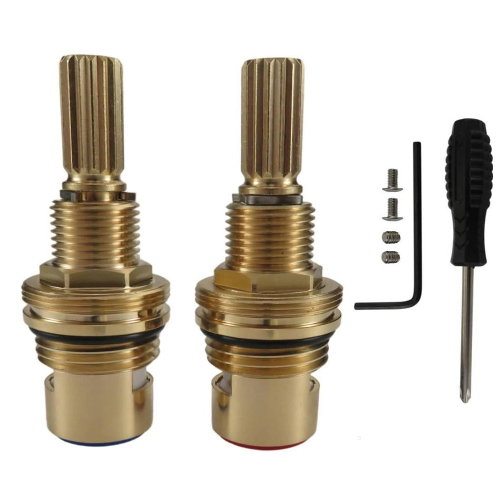 Giaone Ceramic Tap Valves Drips Resistant Faucet Valves Hot And Cold ...