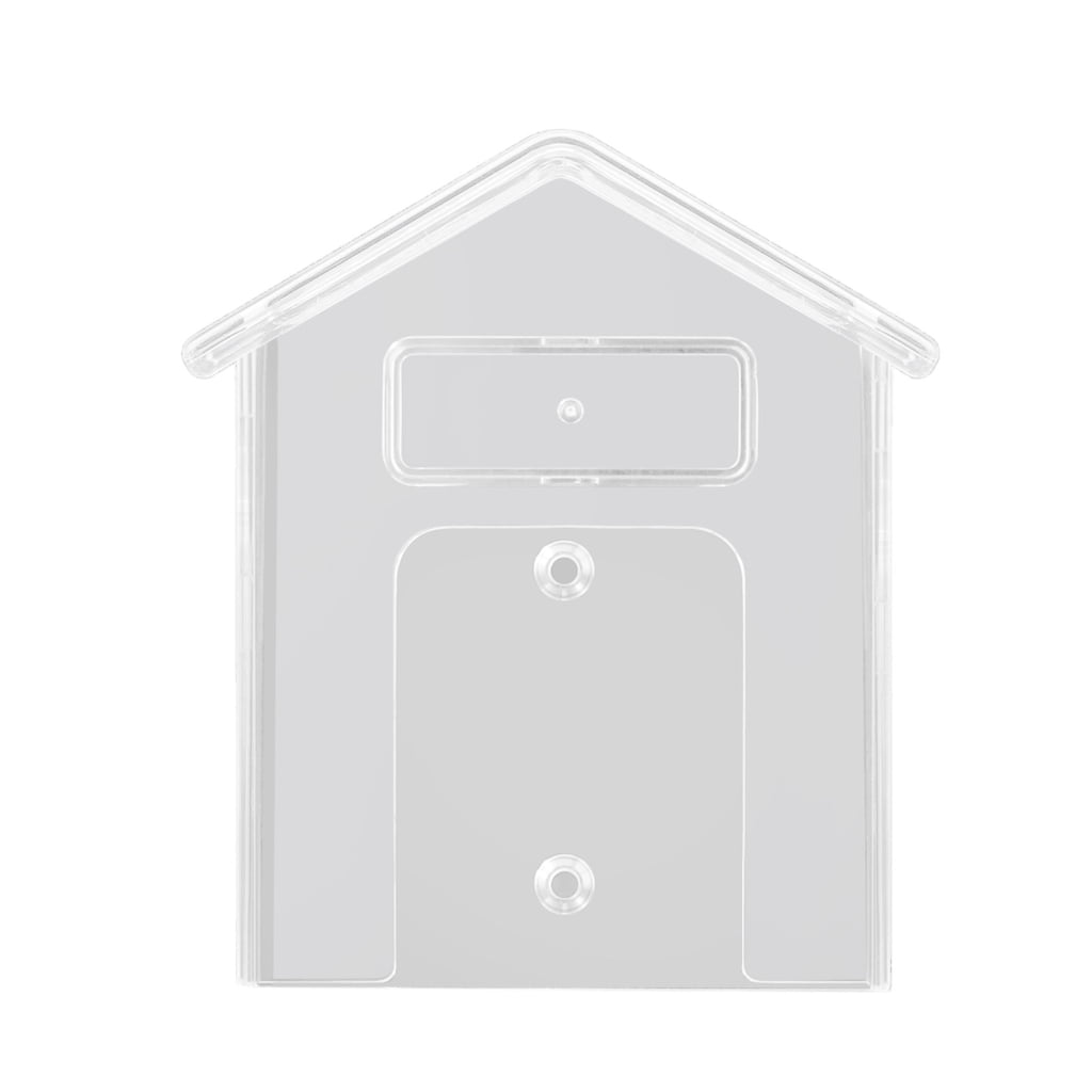 Giaone Clear House Shape Doorbell Rain Cover Weatherproof Rings ...