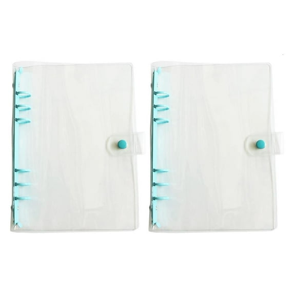 Giaone Clear Plastic Flexible Rings Binder Cover with Removable Pages ...