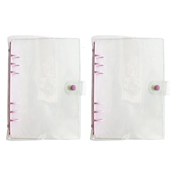 Giaone Clear Plastic Flexible Rings Binder Cover with Removable Pages ...