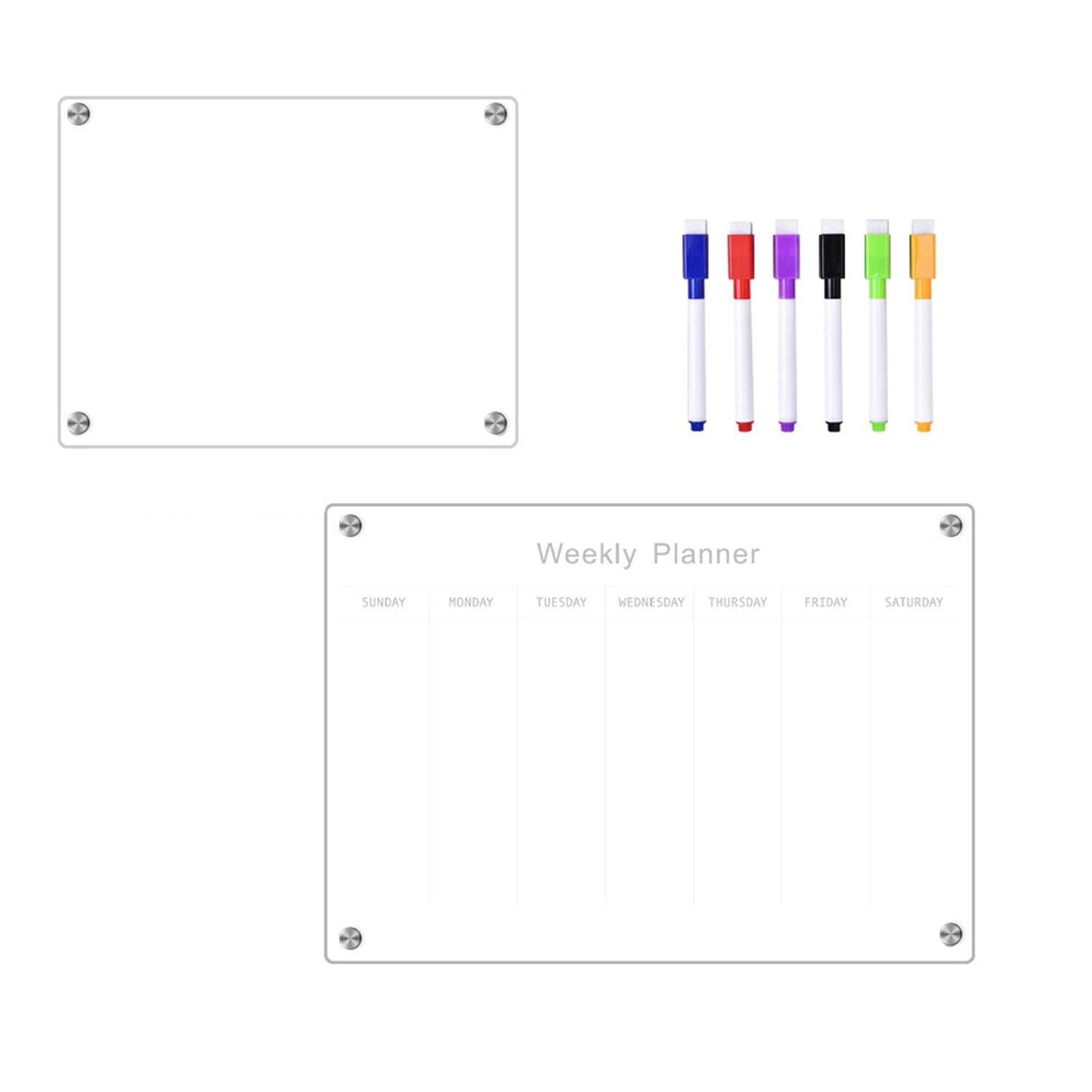 Giaone Clear Whiteboard Calendar for Student,Office, Keeping Track of ...