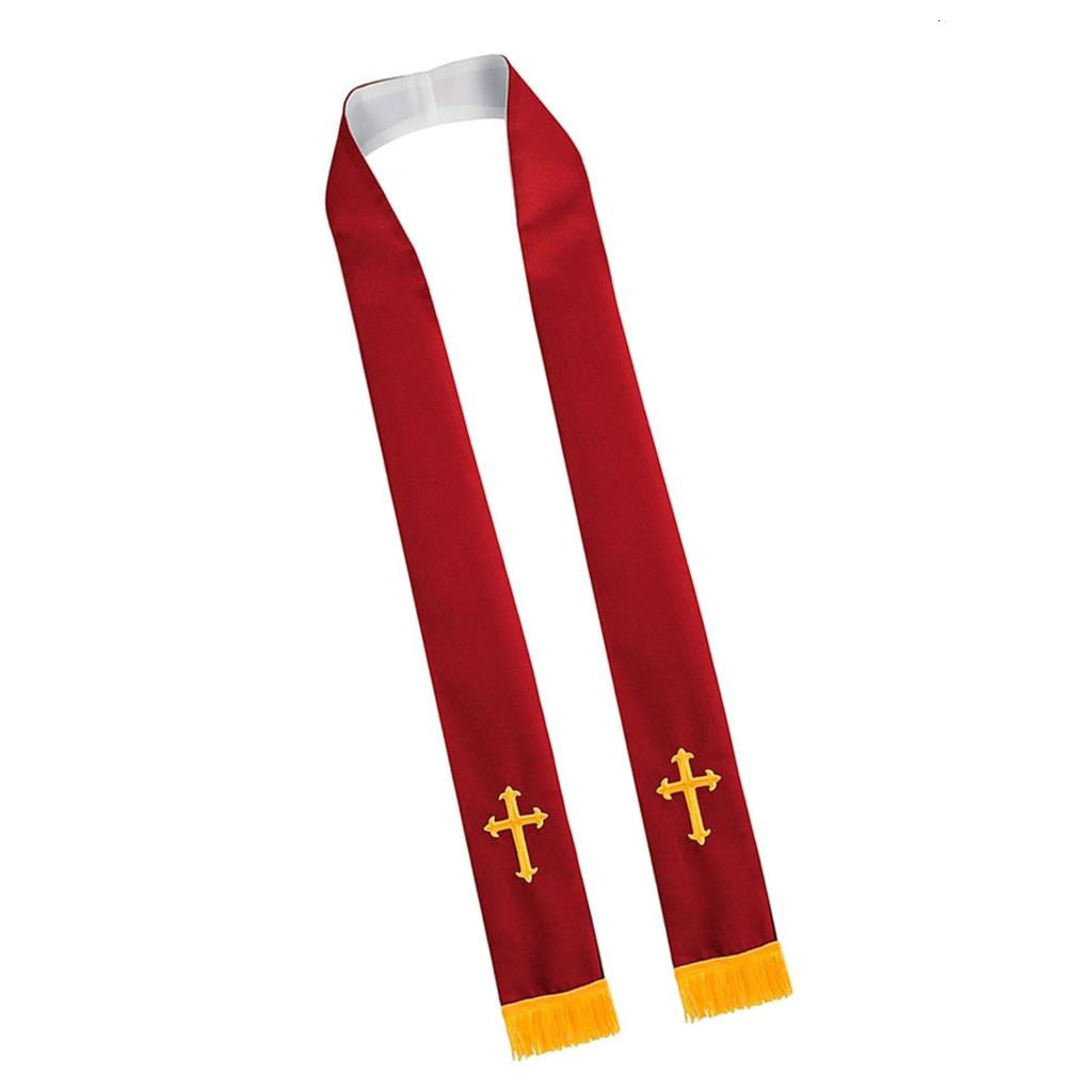Giaone Clerical Stole For Worship Ceremony Unisex Crossed Symbol Church ...