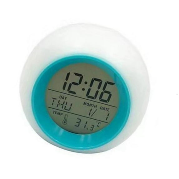 Giaone Color Changing Nightlight Digital Alarm Clock Easy Operations ...