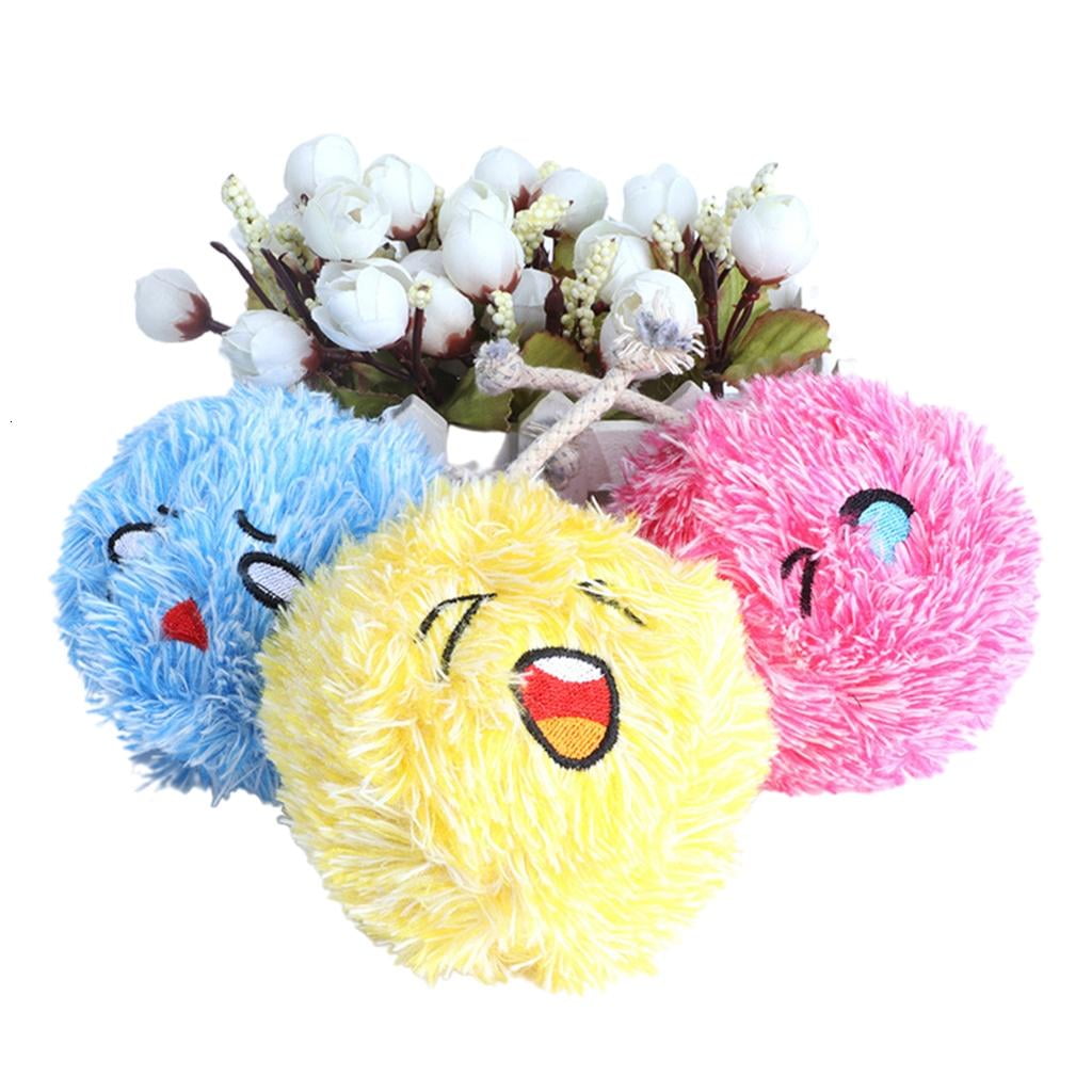 Giaone Colorful Cat Toy Balls Handmade- Cat Plush Toy Ball for Indoor ...