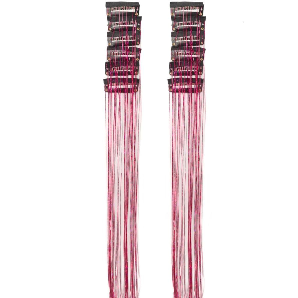 Giaone Comfortable Hair Accessory 12 Thread Glitter Tinsel Hairpiece ...