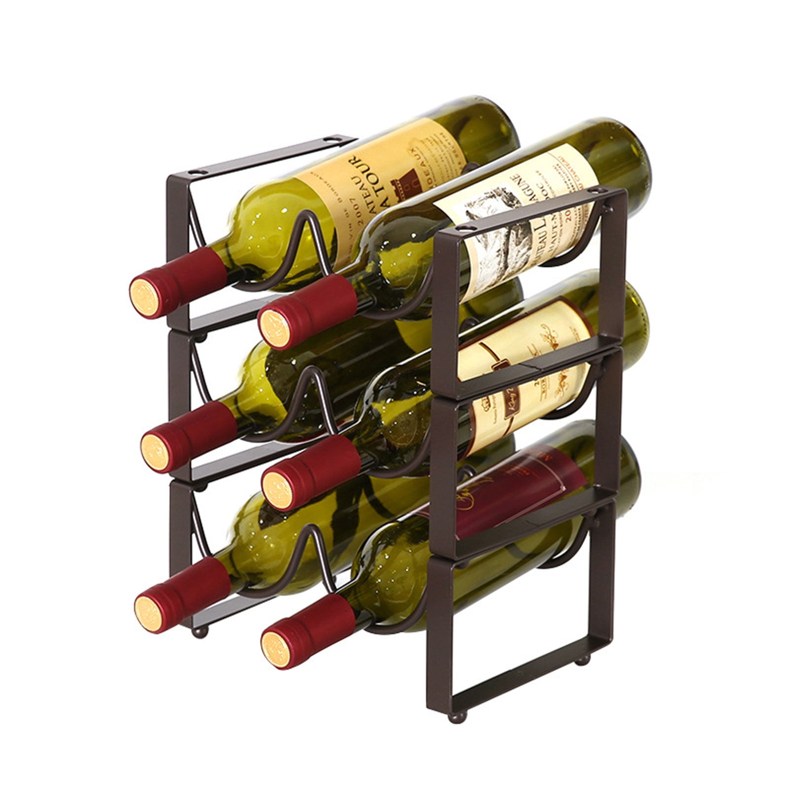 Giaone Contertop Wine Racks Wave Shaped Shelves Kitchen Storage Stand ...