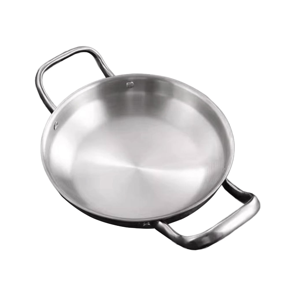 Giaone Convenient Double Handle Pans Pans Pans Steel Frying Cooking ...