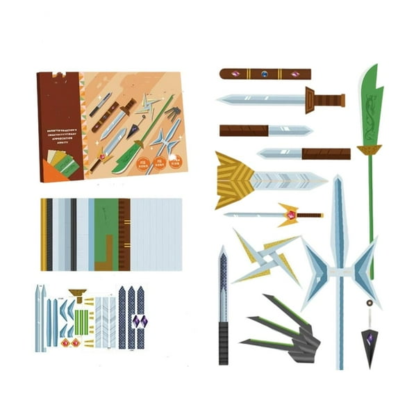 Giaone Creative Foldable 3D Paper Art Set Childrens Crafting With ...