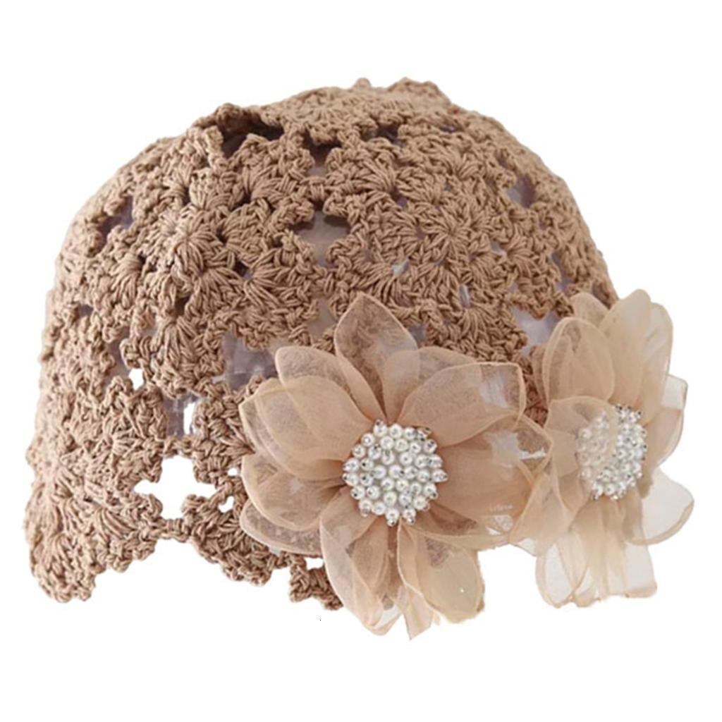 Giaone Crochet Hat Western Handwoven Vintage Hat Knitted Hollow Flower ...
