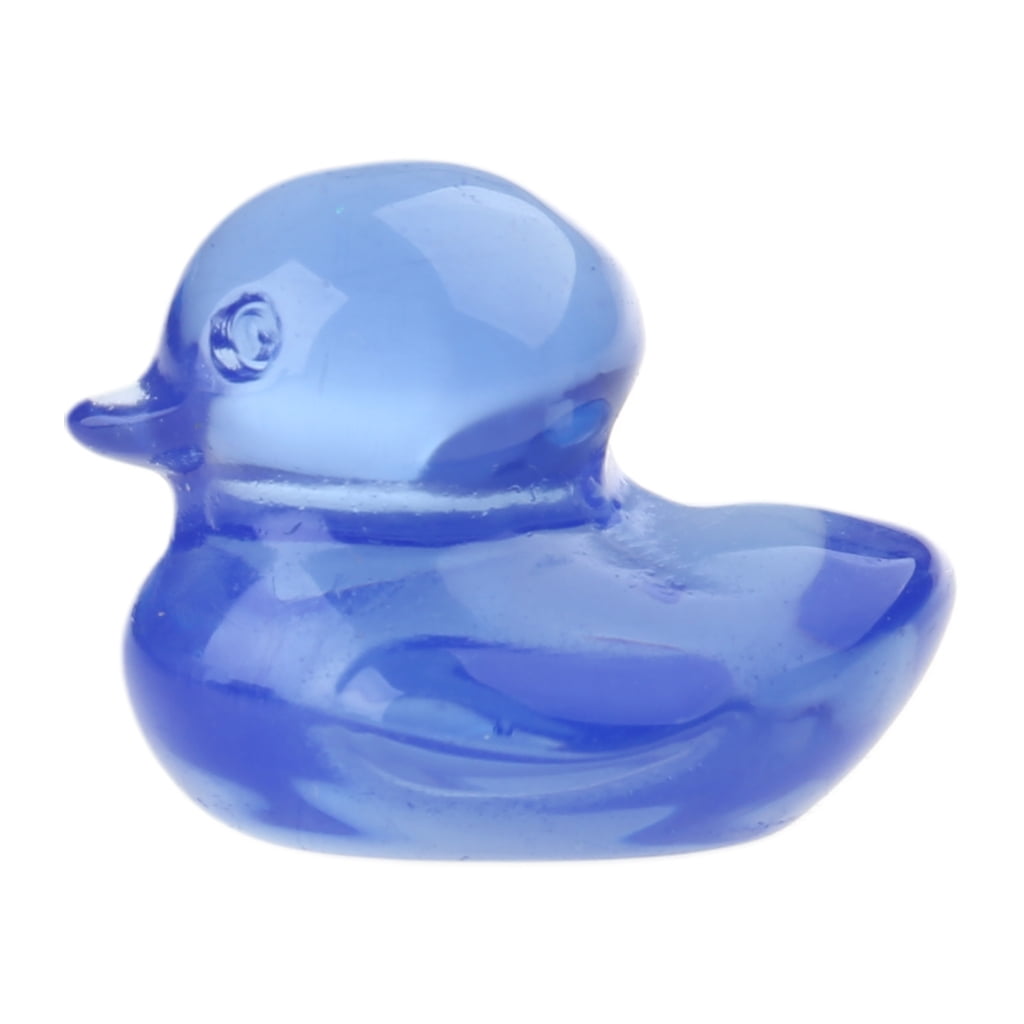 Giaone Crystal Duck Carvings Collection Miniature Duck Statues for ...
