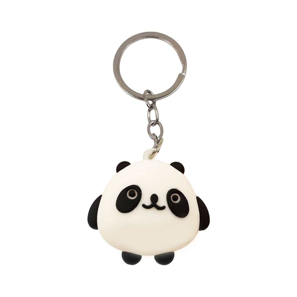 Giaone Delightful Silicone Panda Keychain Decorative Key Ring Accessory ...