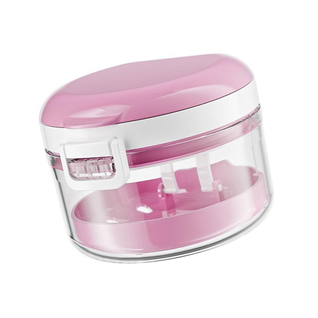 Giaone Denture Care Container Separated Compartments Sturdy ABS Travel ...