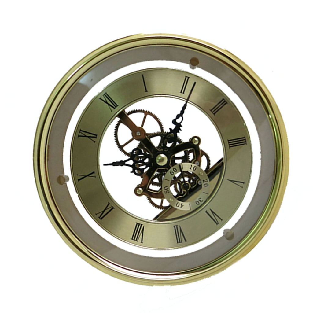 Giaone Desktop Metal Gear Movement Craft Wrought Iron Perspective Clock ...