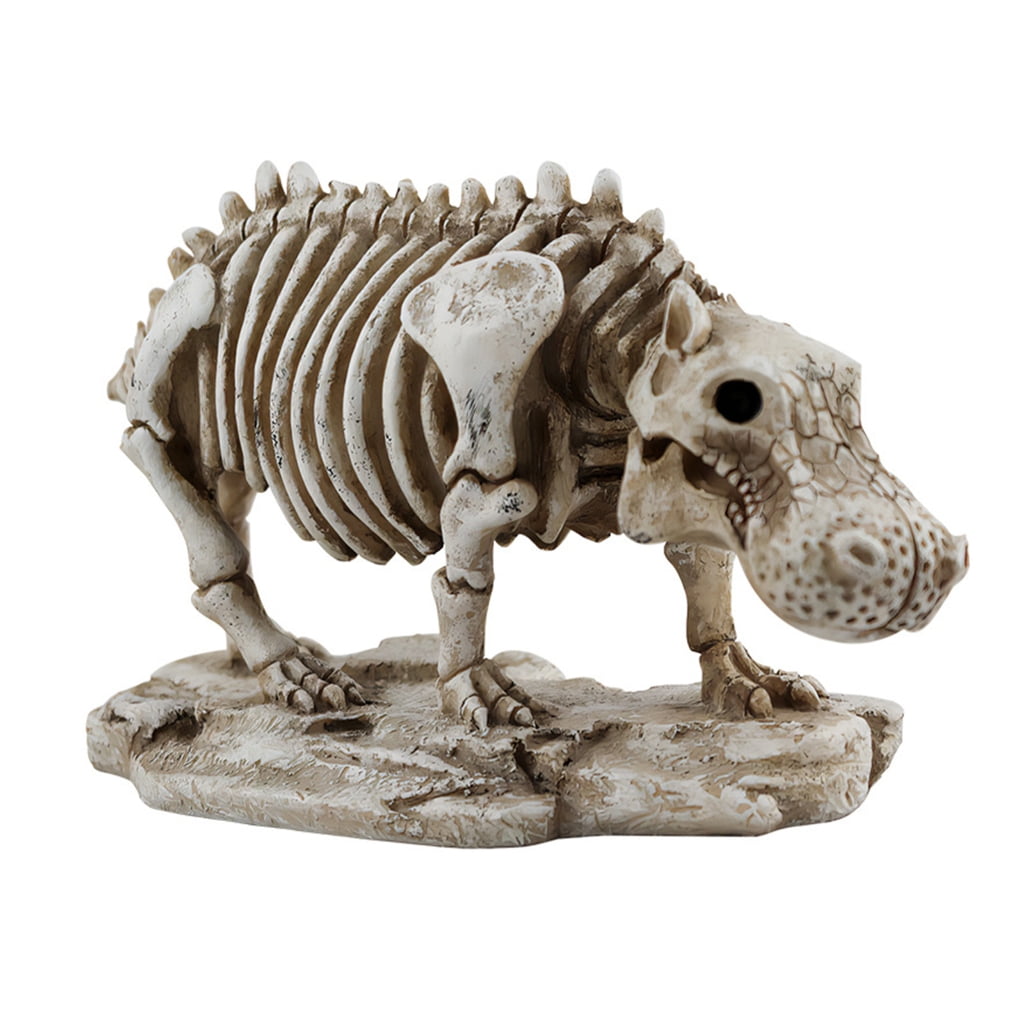 Giaone Detailed Resin Hippo Skeleton Sculpture for Chilling Ambiances ...