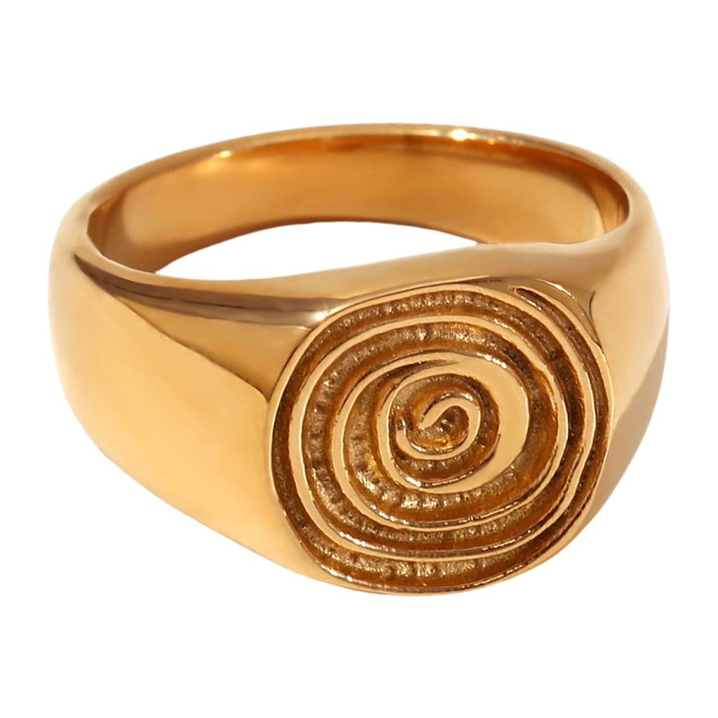 Giaone Distinctive Rings Fingerprint Rings Statement Rings Stainless ...