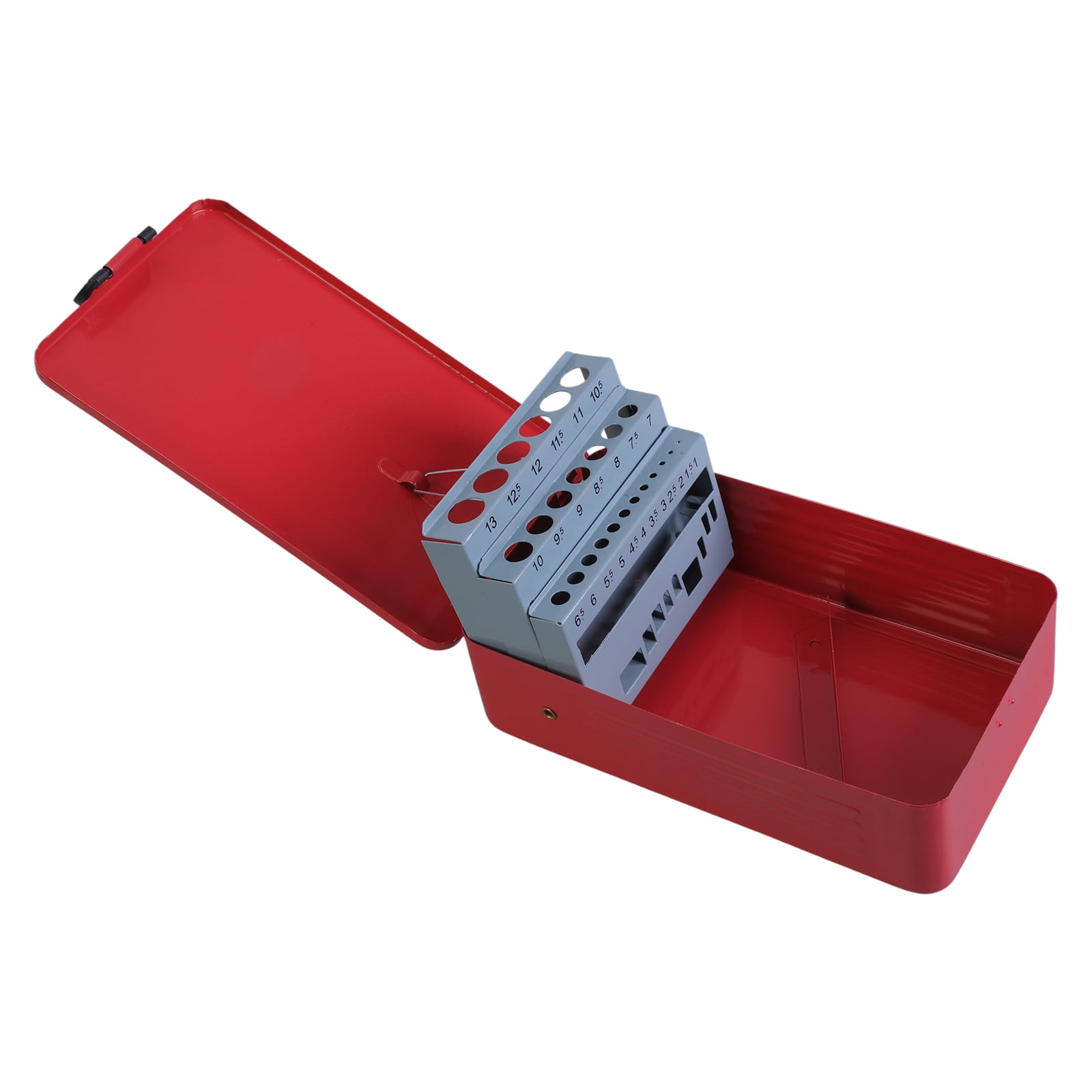 Giaone Easy Carry Metal Drill Bit Index Box Twist Drill Bit Holder ...