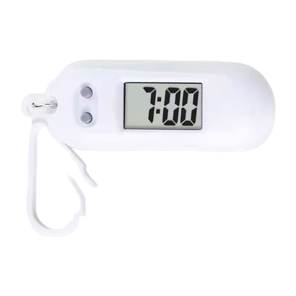Giaone Easy To Read LED Keychain Pocket Watch Miniature Digital Clock ...