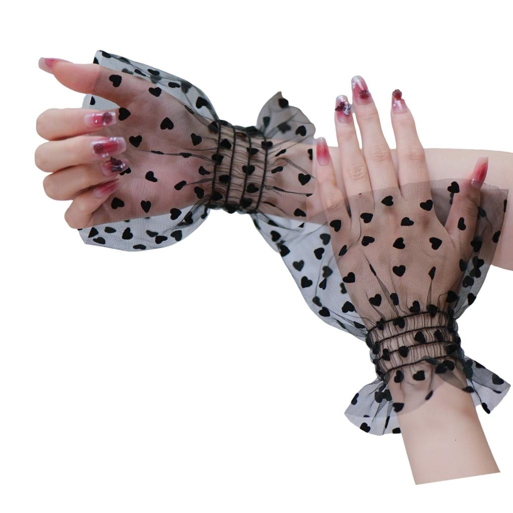 Giaone Elegant Lace Arm Covers Nails Art Photo Prop Lightweight Sheer ...