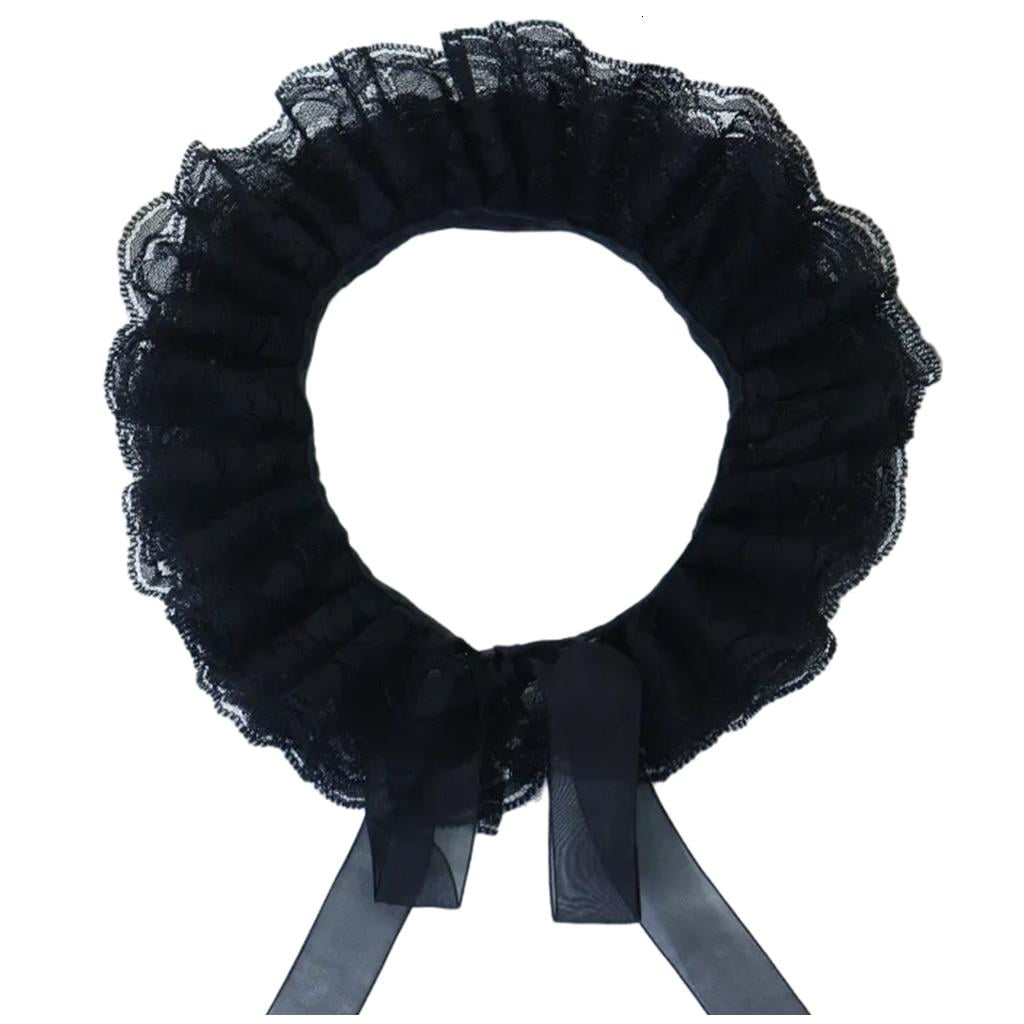 Giaone Elizabethan Ruffled Lace False Collar Clown Choker for and ...