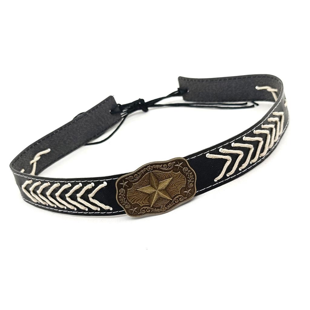 Giaone Ethnic Stitched PU Hat Bands for Straw and Felt Fedoras Hats ...