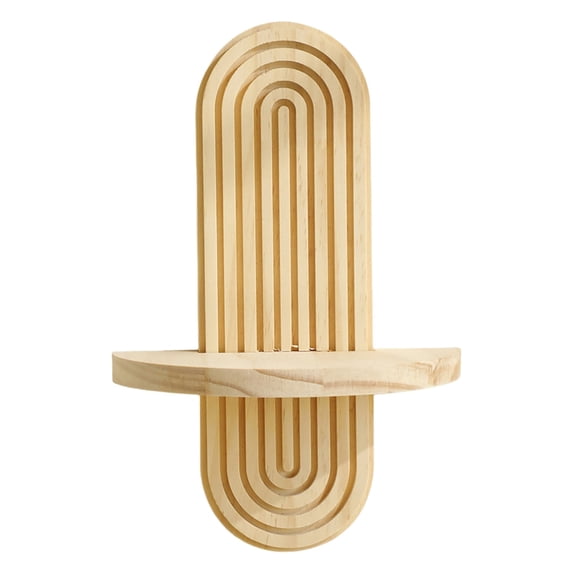 Giaone Floating Rack Wooden Wall Mount Shelf for Displaying Books and ...