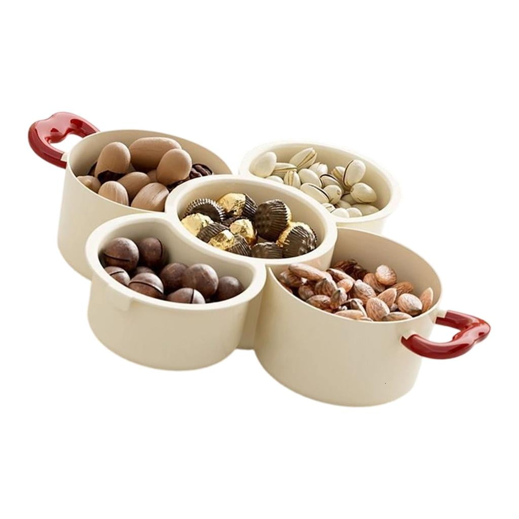 Giaone Fruit and Nut Display Dish 2 Layer Construction Drain Basket ...