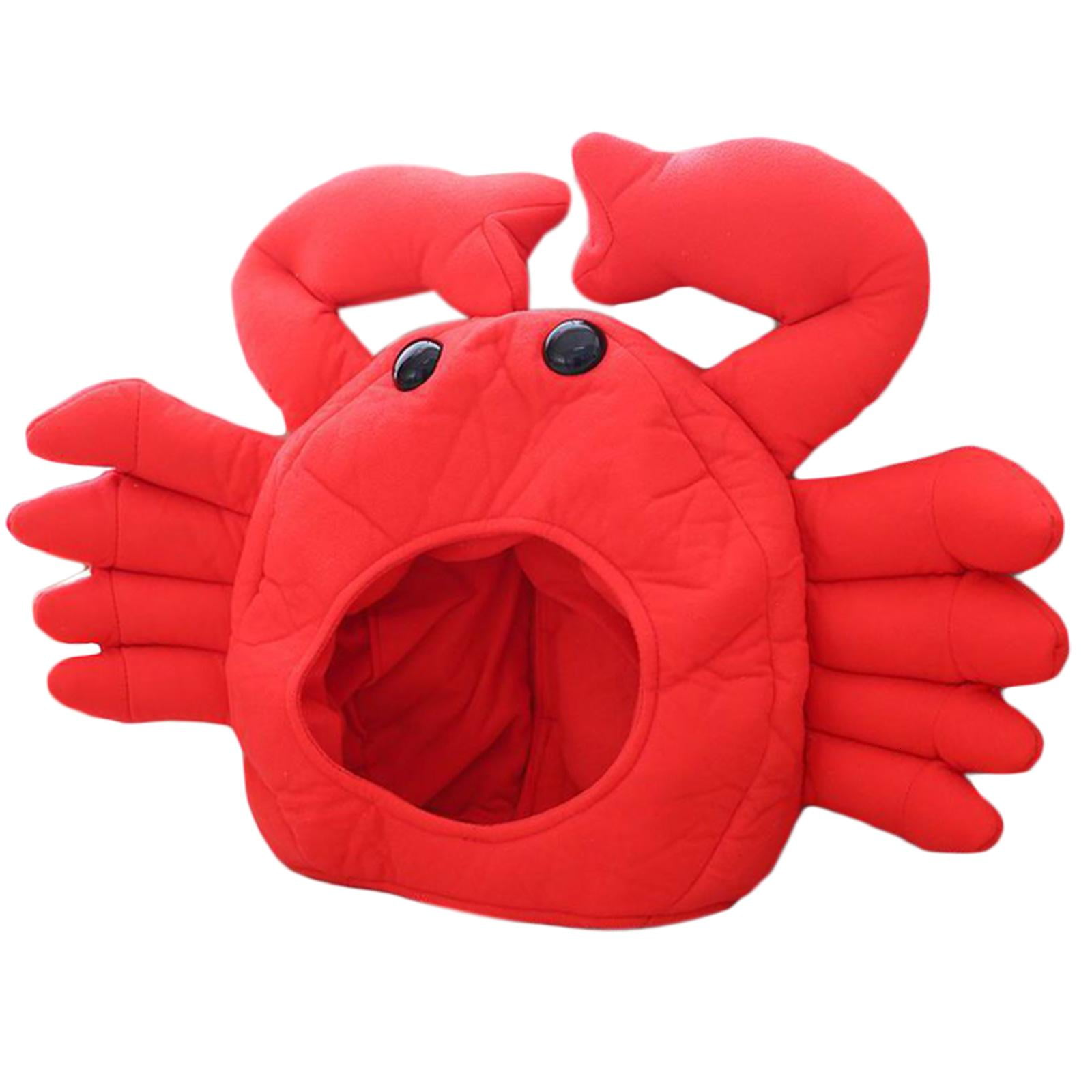 Giaone Funny Cartoon Crab Plush Hat Stuffed Toy Headgear Cap Party ...