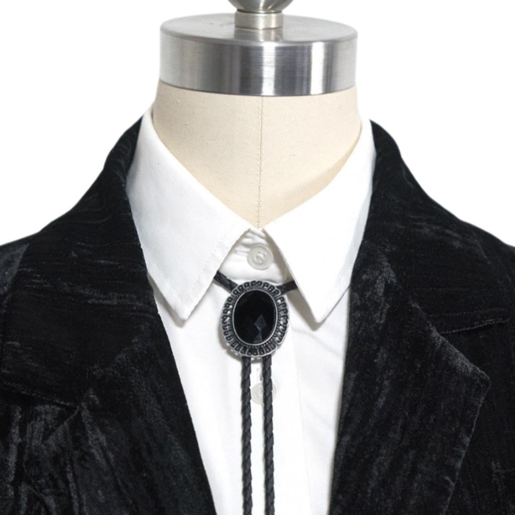 Giaone Gem Stone Jewelry Cowboy Bolo Tie Western Braided Rope American ...