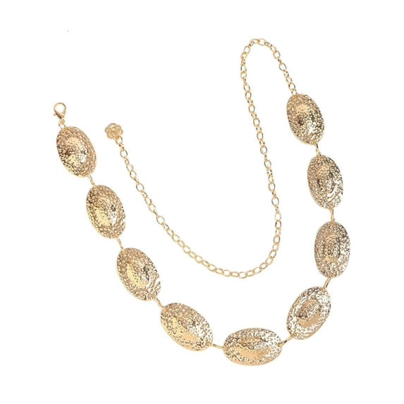 Giaone Geometric Sea Shell Design Waist Chain Adjustable Length Chain ...