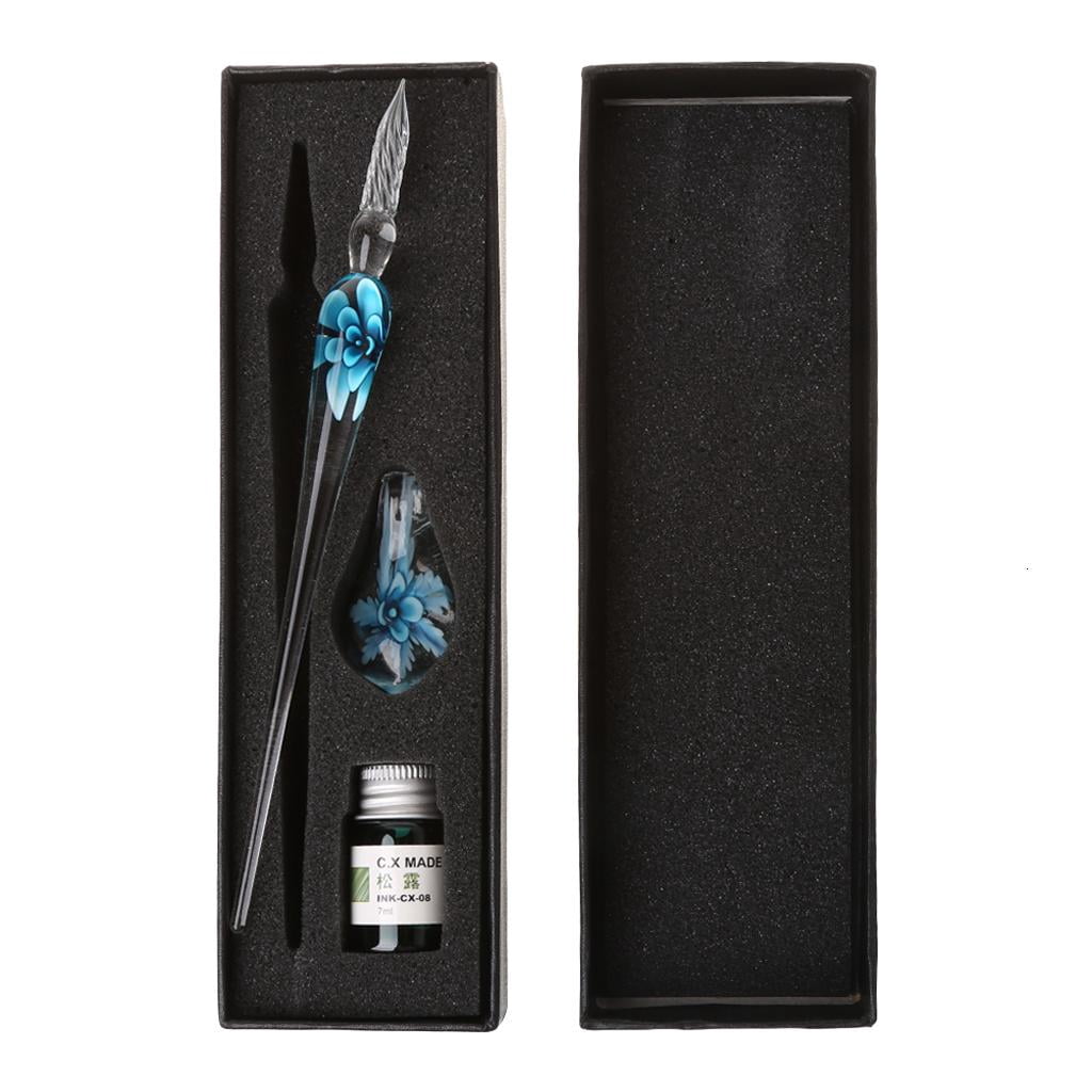 Giaone Glass Dip Pen Kit Crystal Calligraphy Pens Business Holiday Gift ...