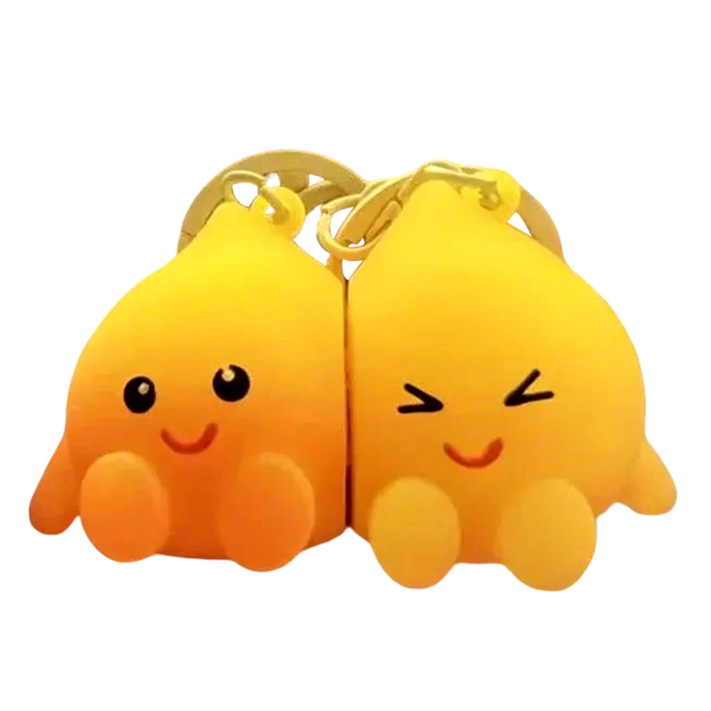 Giaone Glowing Little Fire Elf Keychain Unique Key Holder Hanging ...