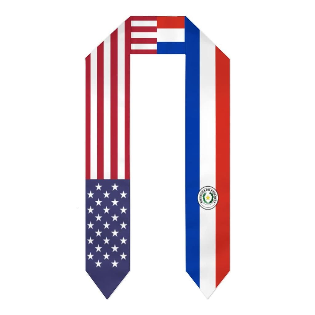 Giaone Graduation Sash with Flags Pattern Ceremony Stole For Children ...