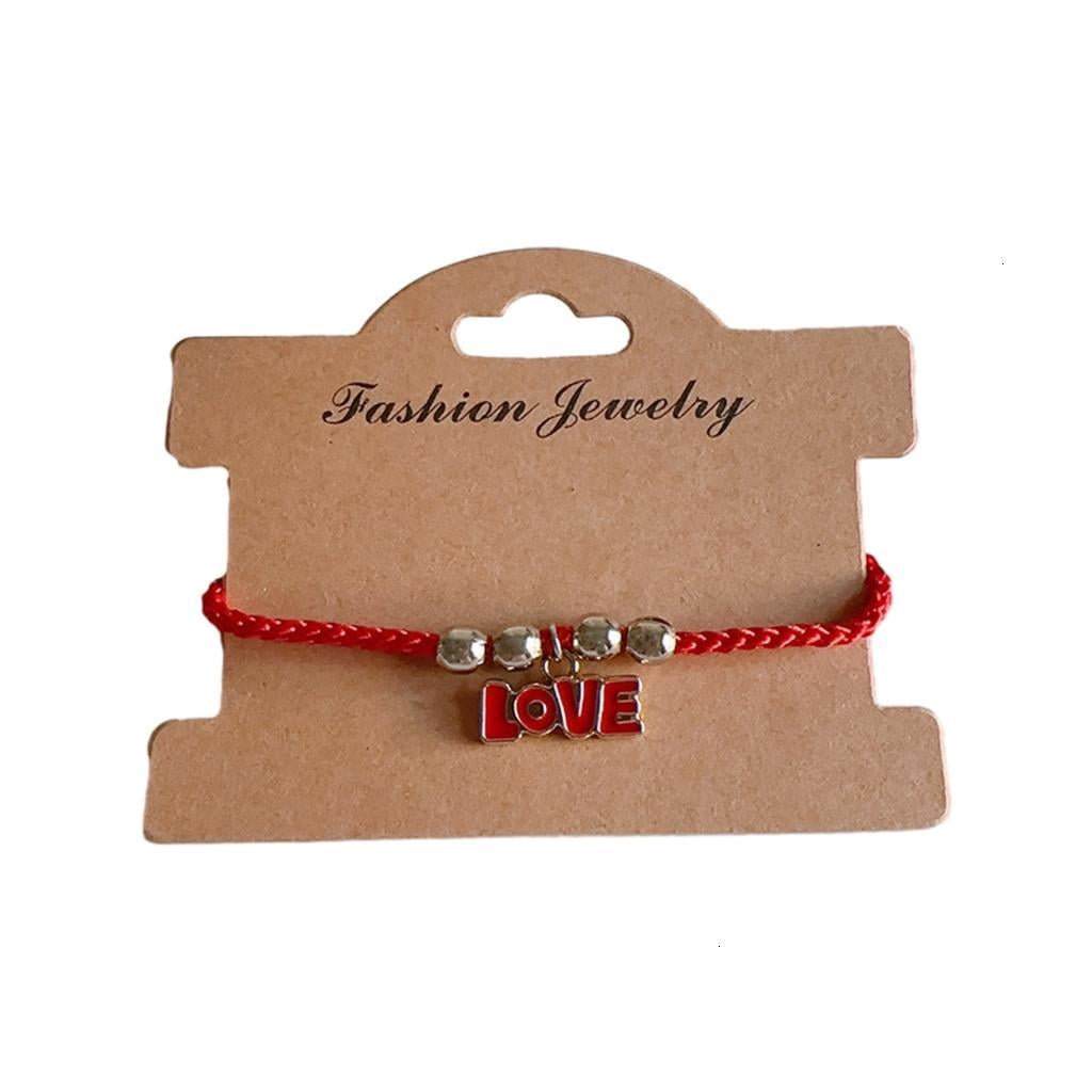 Giaone HIV/AIDS Support Bracelets Red Ribbon Wristband Adjustable Rope ...