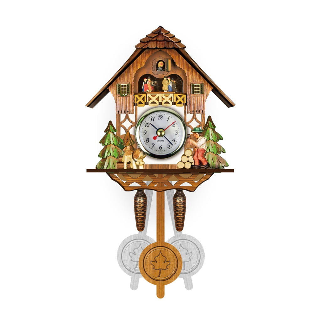 Giaone Handcraft Wood Cuckoo Clock Forests House Clock Adds Charm To ...